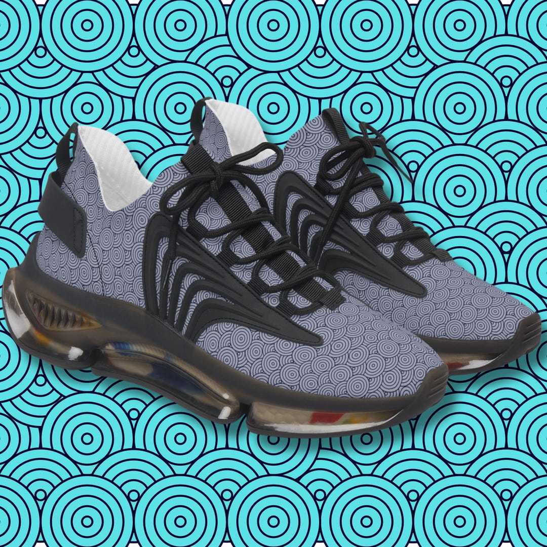 Japanese Art Sneakers, Japanese Art Pattern Shoes, Japanese Geometry ...