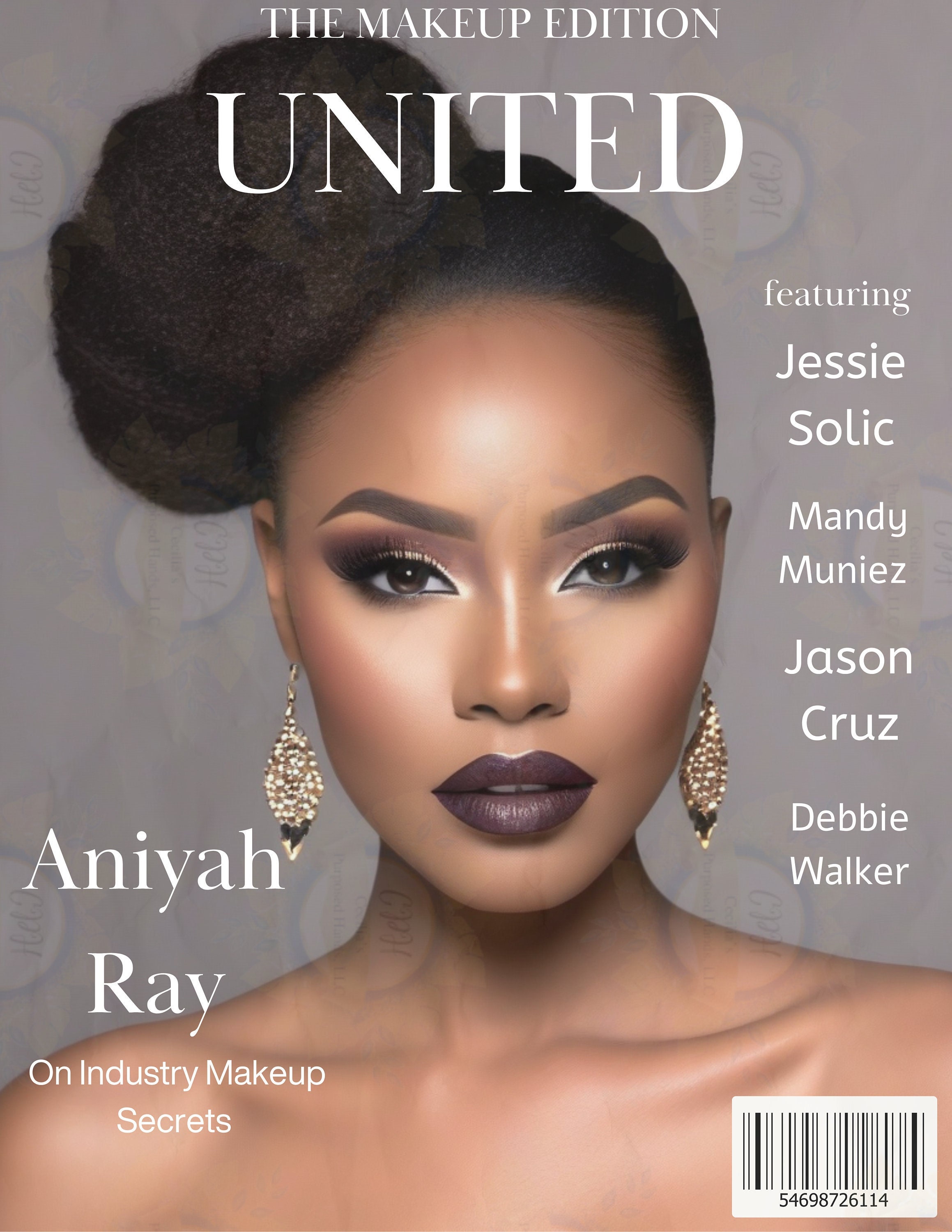 Magazine Cover Template Editable in Canva - Etsy