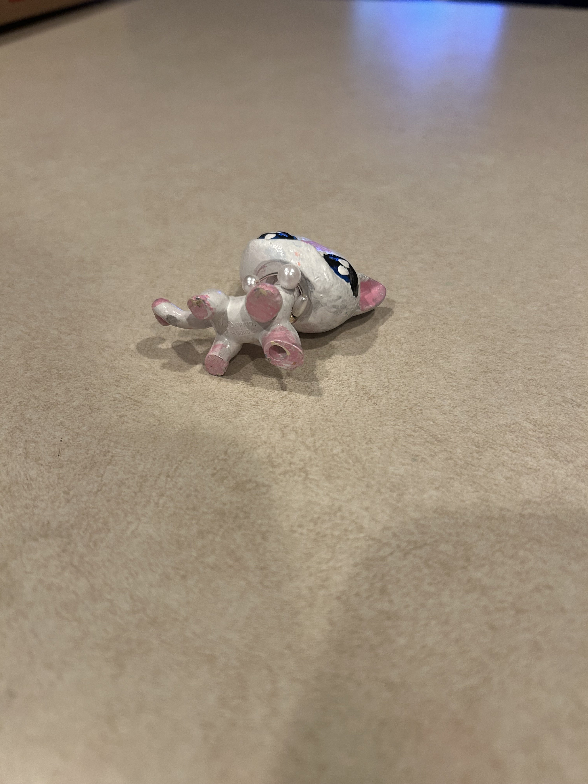 Lps White and Pink Short Heir Cat Custom. - Etsy