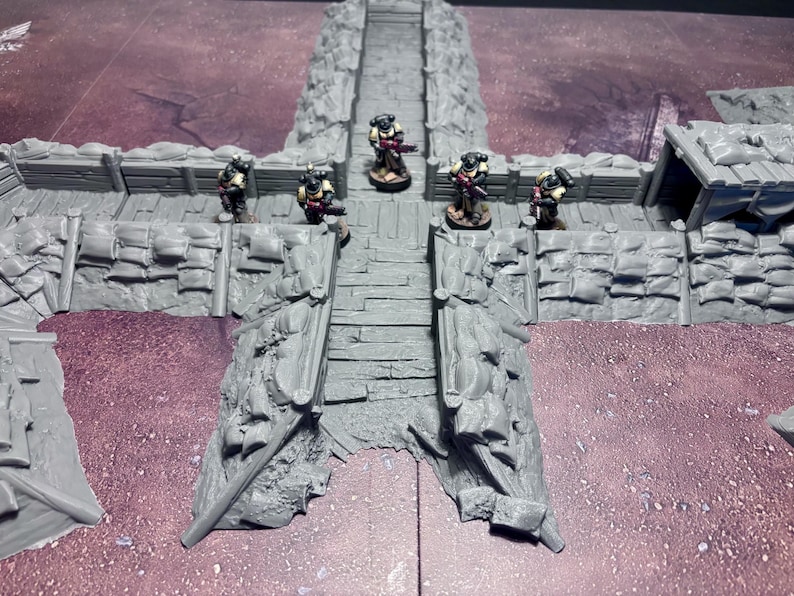WW2 Modular Trench System - Miniature Terrain - Txarli Factory - RPG ...