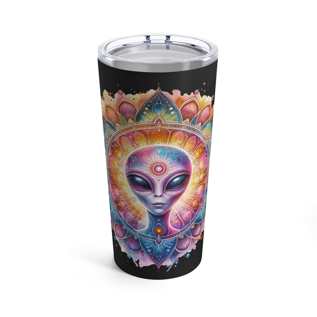ALIEN ET TUMBLER Alien Cup Coffee Cup Extraterrestrial Tumbler Ufo ...