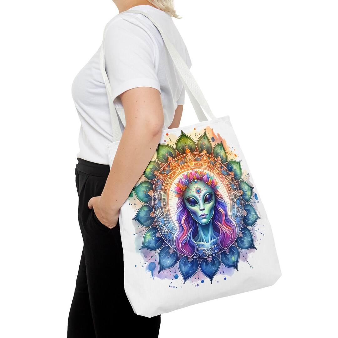 ALIEN TOTE BAG 03 Alien Et Extraterrestrial Tote Bag Et Tote Bag Ufo ...