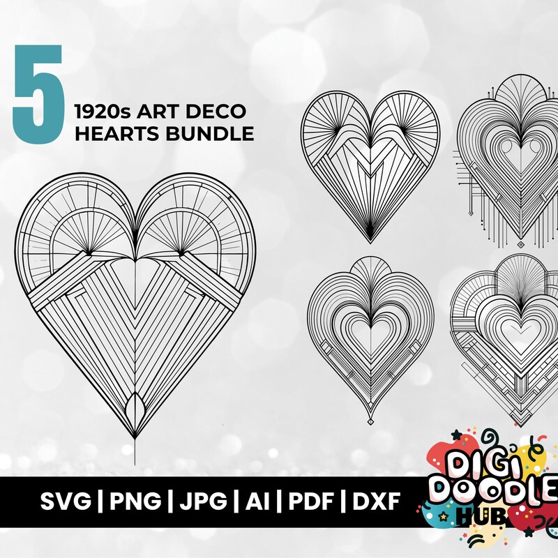 Art Deco Cut File - Etsy