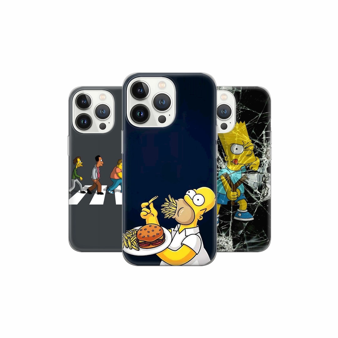 The Simpsons Phone Case Animated Series Cover for iPhone 15 14 13 12 ...