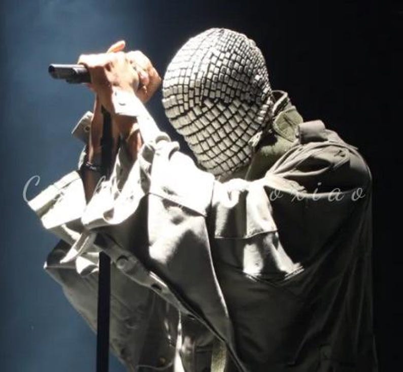 White Stone Haute Couture Mask: Masquerade, Rapper, Live Show - Etsy