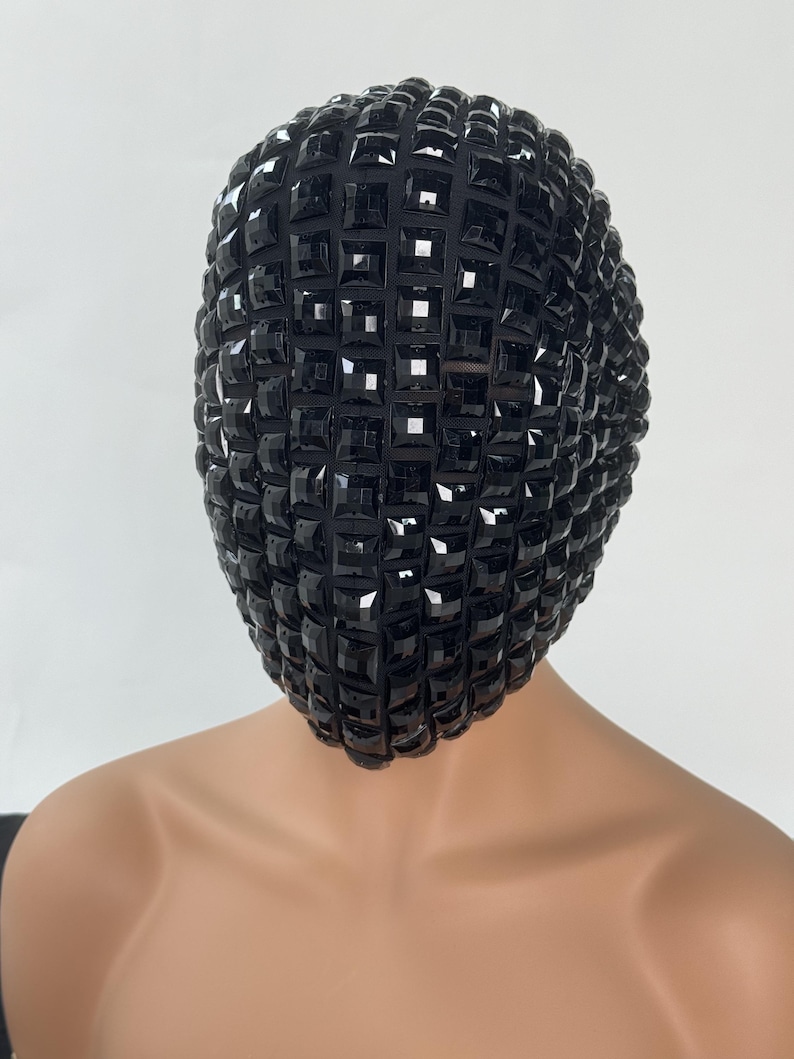 Black Jewel Full-head Mask: Haute Couture Rave Masquerade - Etsy