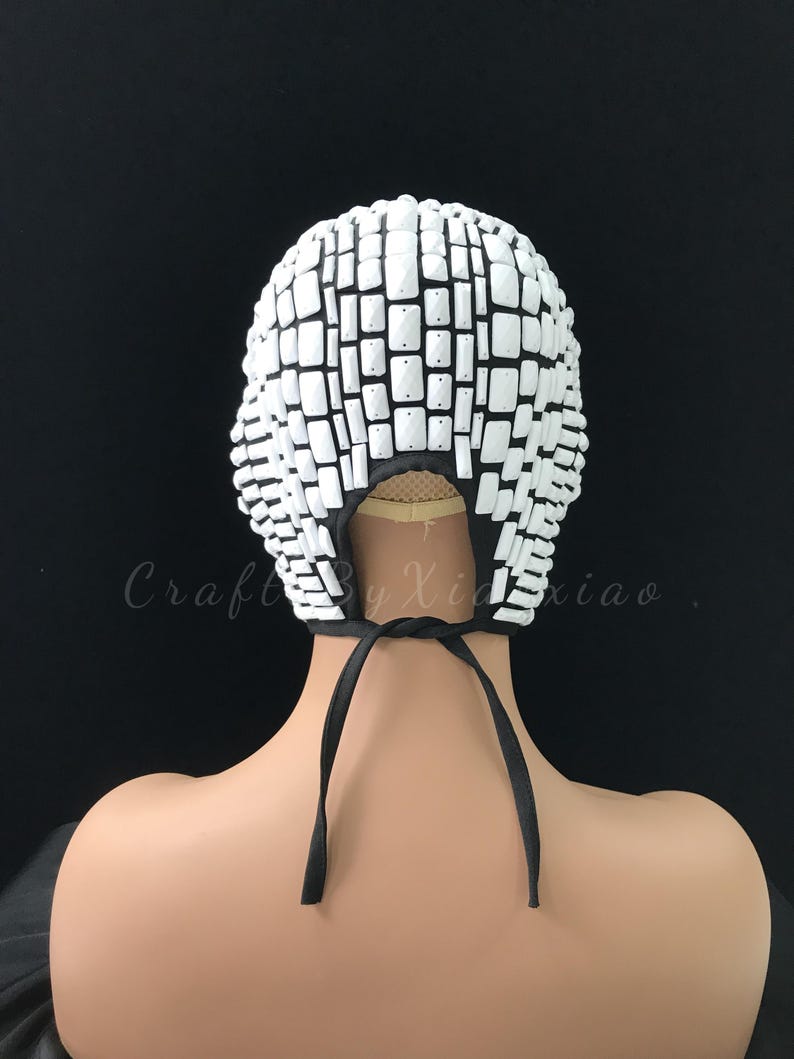 White Stone Haute Couture Mask: Masquerade, Rapper, Live Show - Etsy