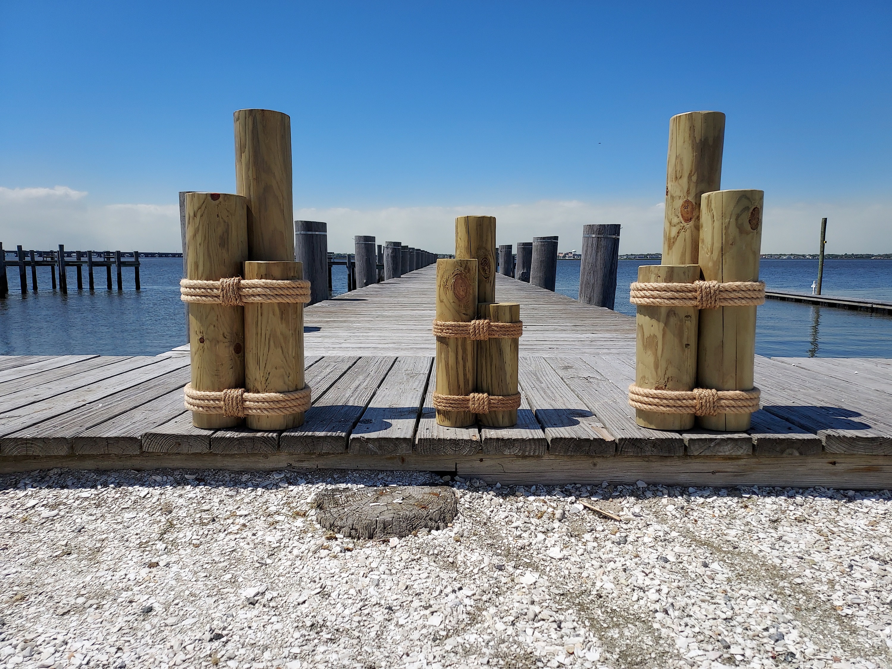 Nautical Piling Decor: 28" Coastal Deck Posts With Manila Rope - Etsy