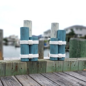 Coastal Dock Piling Decor: 18" Beach House Accent - Etsy