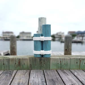 Coastal Dock Piling Decor: 18" Beach House Accent - Etsy