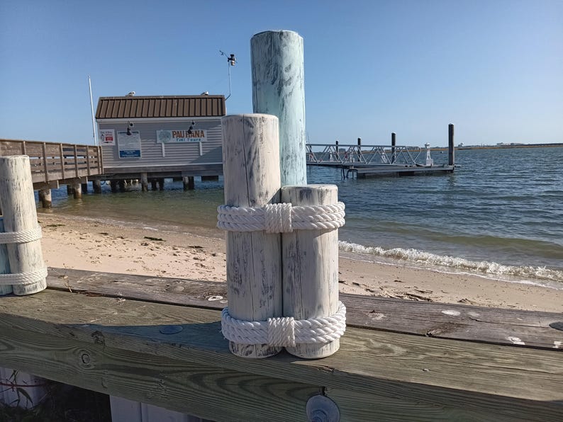 Nautical Piling Decor: 28" 3-tier Coastal Deck Posts - Etsy