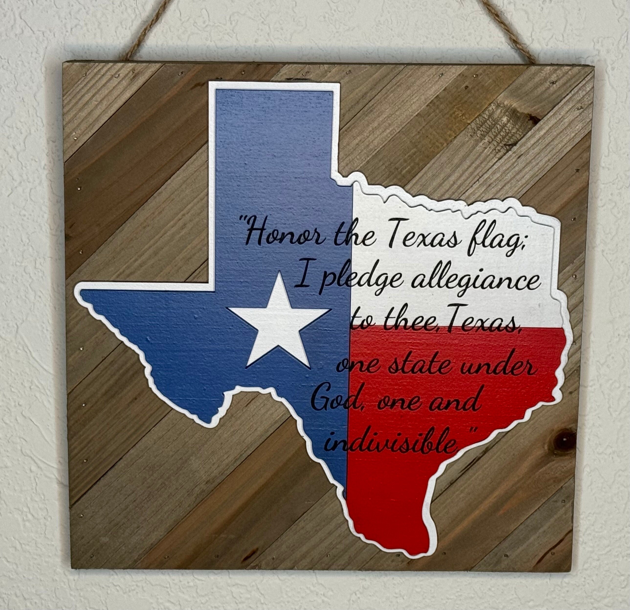 Silhouette of Texas Adorned With the State Flag's Colors and Emblem ...