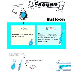 Breathing Exercise Visuals for Kids - Printable Calming Techniques - Etsy