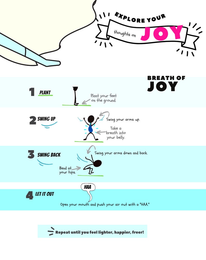 Breathing Exercise Visuals for Kids - Printable Calming Techniques - Etsy