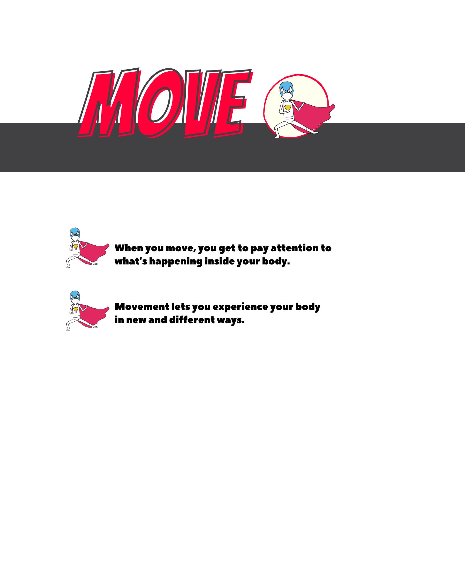 Movement Exercise Visuals for Kids - Printable Activity Pages - Etsy