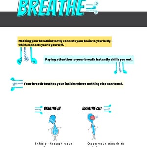 Breathing Exercise Visuals for Kids - Printable Calming Techniques - Etsy