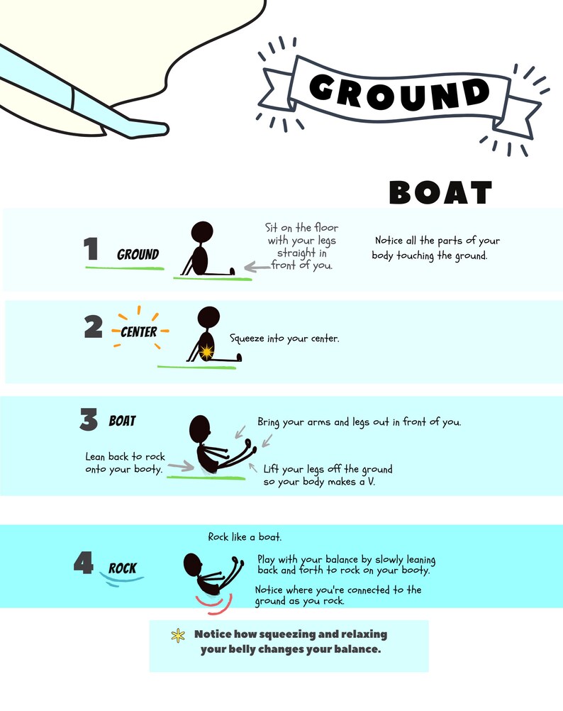 Movement Exercise Visuals for Kids - Printable Activity Pages - Etsy