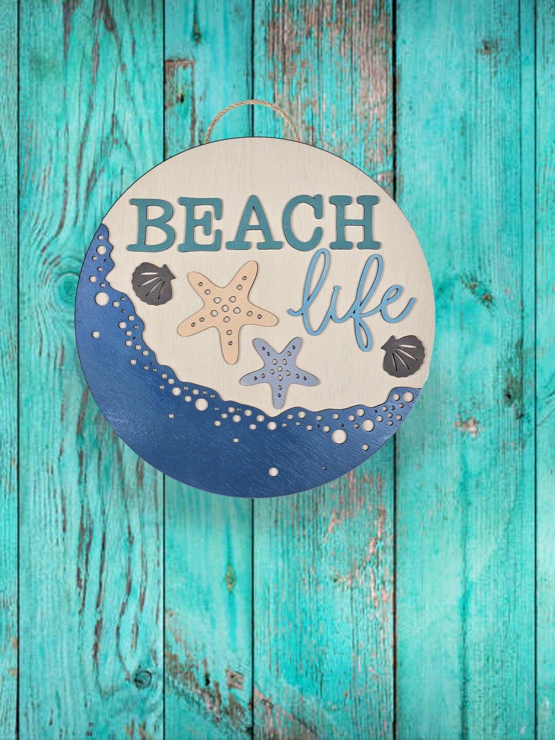Seaside Welcome Sign for Front Door Beach House Entryway Decor Custom ...