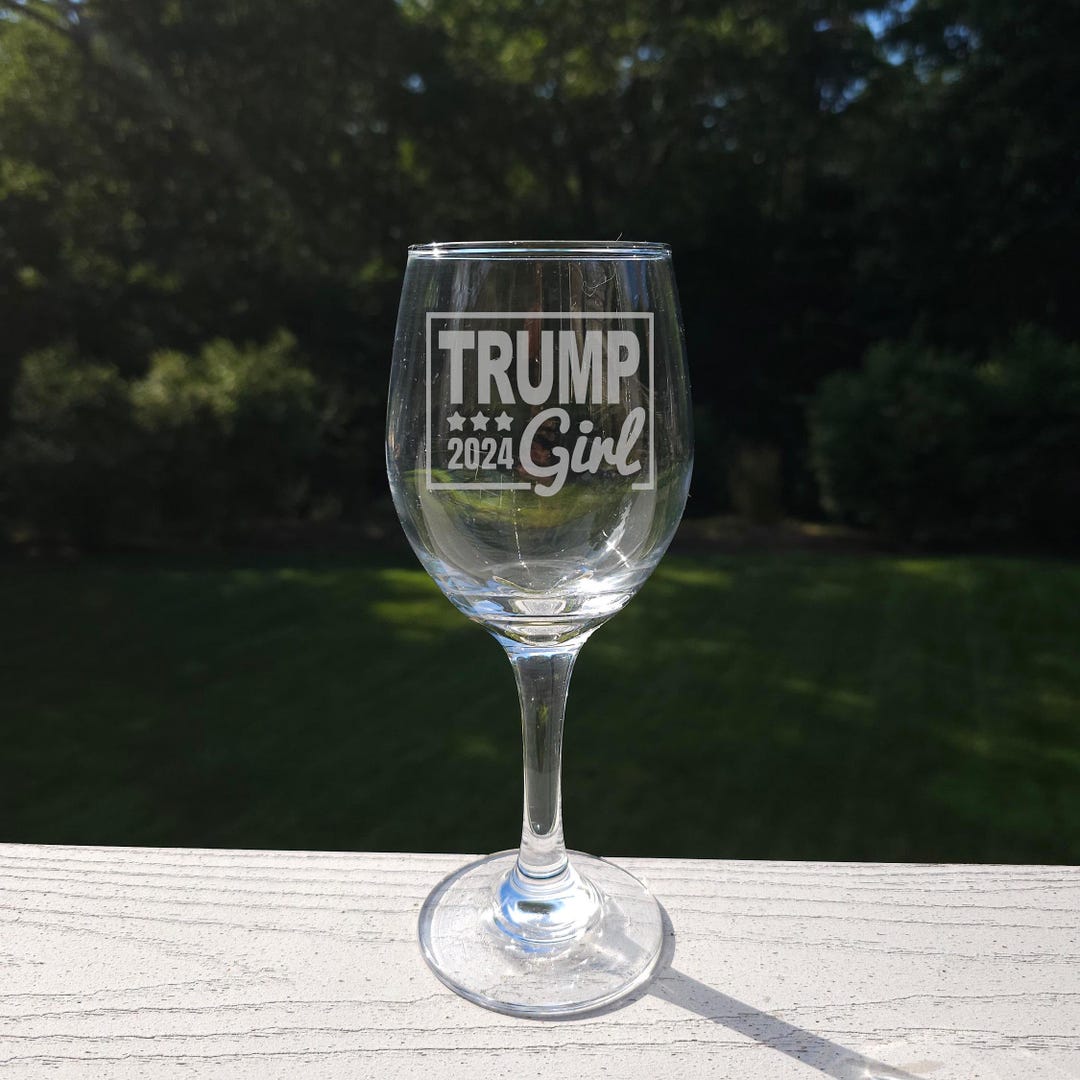 Trump Girl Wine Glass 2024 2025 Stemmed Wine Glass 19oz Stemless Wine ...