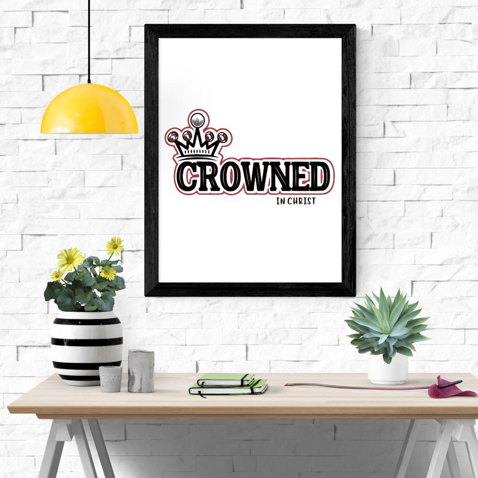 Crowned in Christ SVG Vinyl Shirt Design Scripture Svg, Christian Wall ...