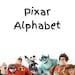 Pixar Alphabet Flashcards - Etsy