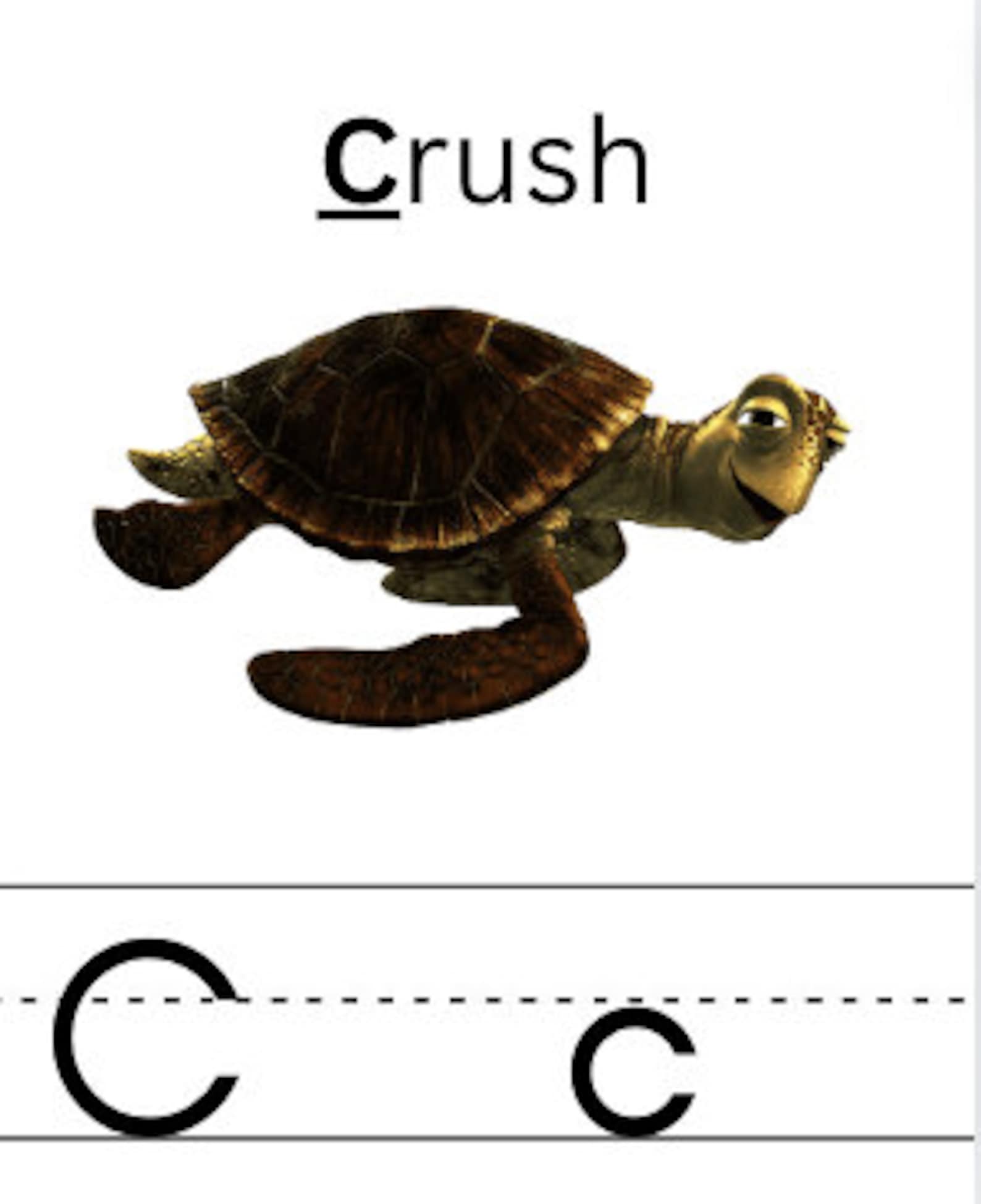 Pixar Alphabet Flashcards - Etsy