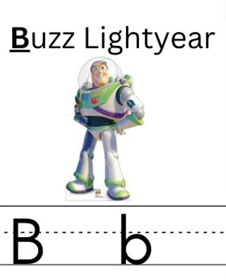 Pixar Alphabet Flashcards - Etsy