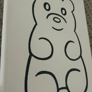 Pre Drawn Gummy Bear Canvas DIY Gummy Bear Canvas Family Art Project ...