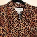 Long Sleeve Leopard Print Silk Blouse - Etsy