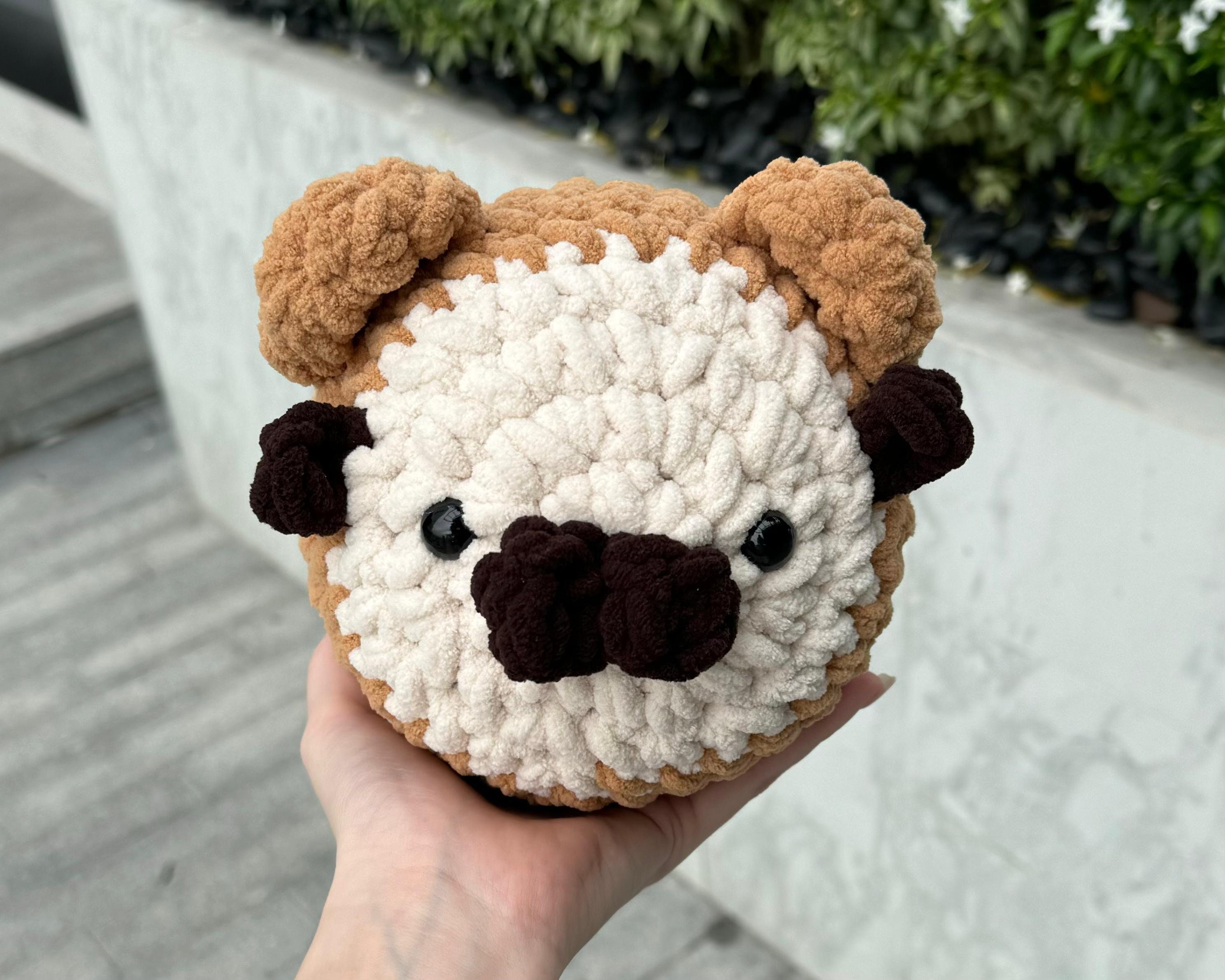 Pug Bear Crochet Pattern, Pug Crochet Amigurumi Pattern in English, Dog ...