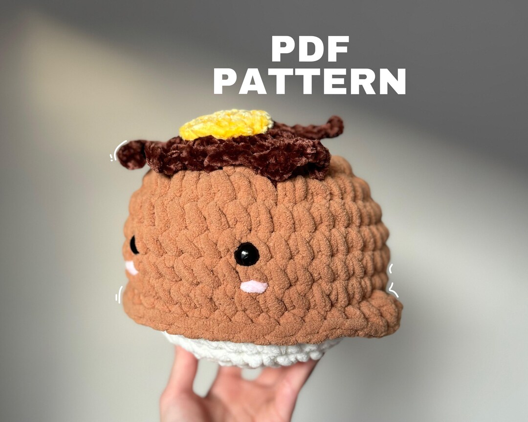 Crochet Whale Pancake Amigurumi Pattern: Low Sew Plushie (PDF Pattern ...