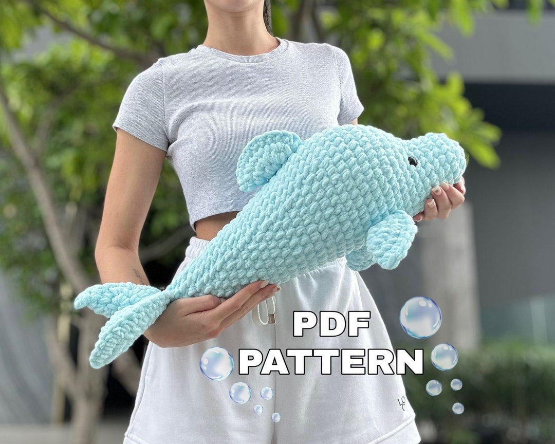 Giant Dolphin Crochet Pattern: Sea Animal Amigurumi (PDF Pattern) - Etsy