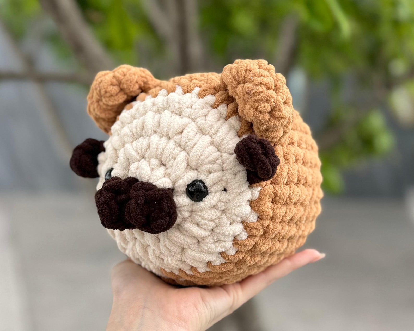 Pug Bear Crochet Pattern, Pug Crochet Amigurumi Pattern in English, Dog ...