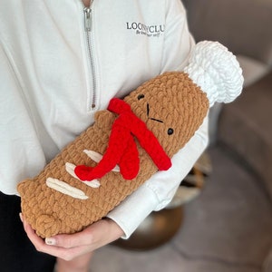 LOW Sew Bread Crochet PATTERN, Baguette in a Chef's Costume Amigurumi ...