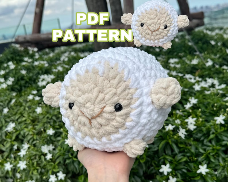 Cute Sheep Crochet Pattern, Lamb Amigurumi Crochet Pattern in English, Sheep Crochet Pattern Low ...