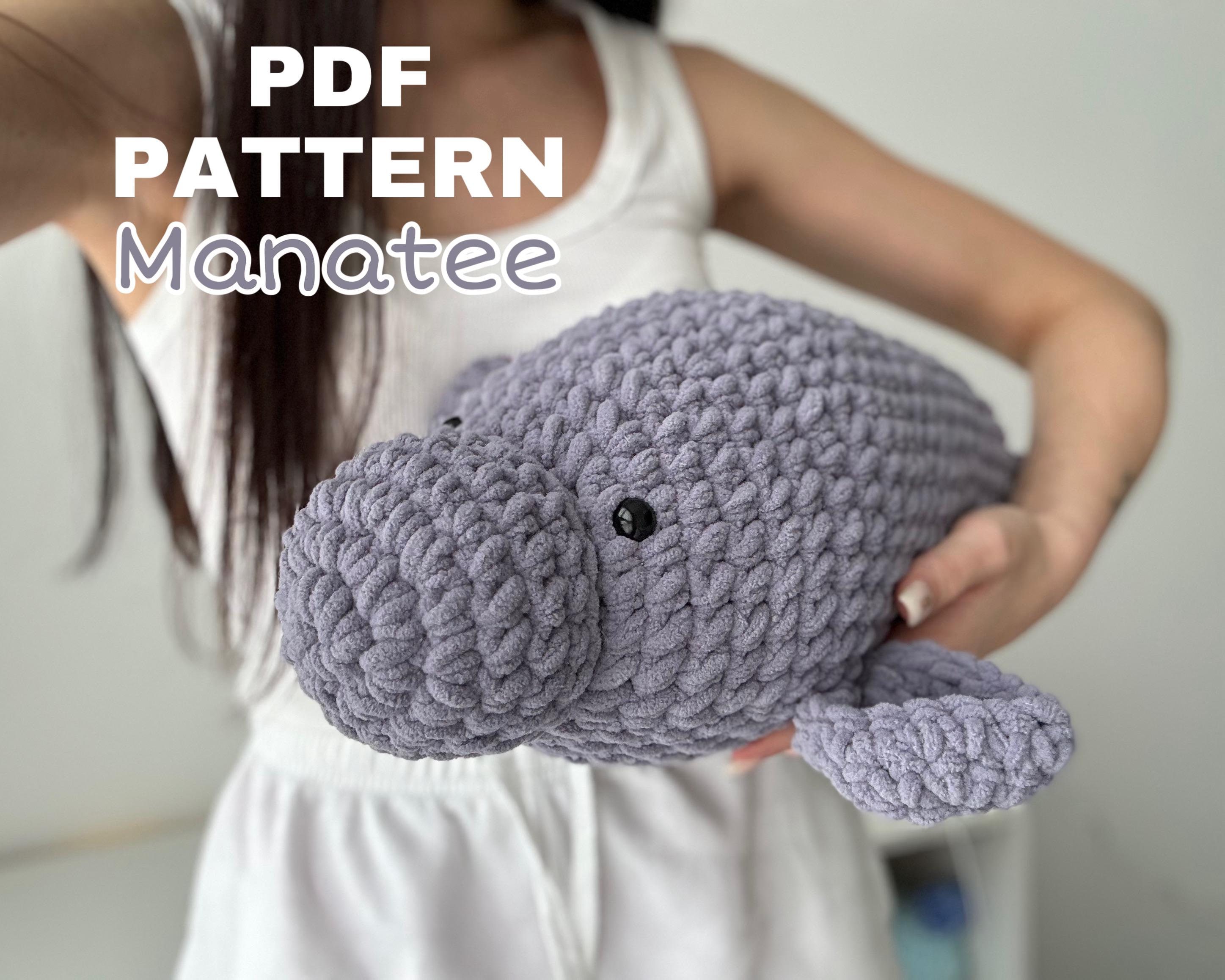 Realistic Manatee Crochet Pattern, Manatee Amigurumi Pattern in English ...