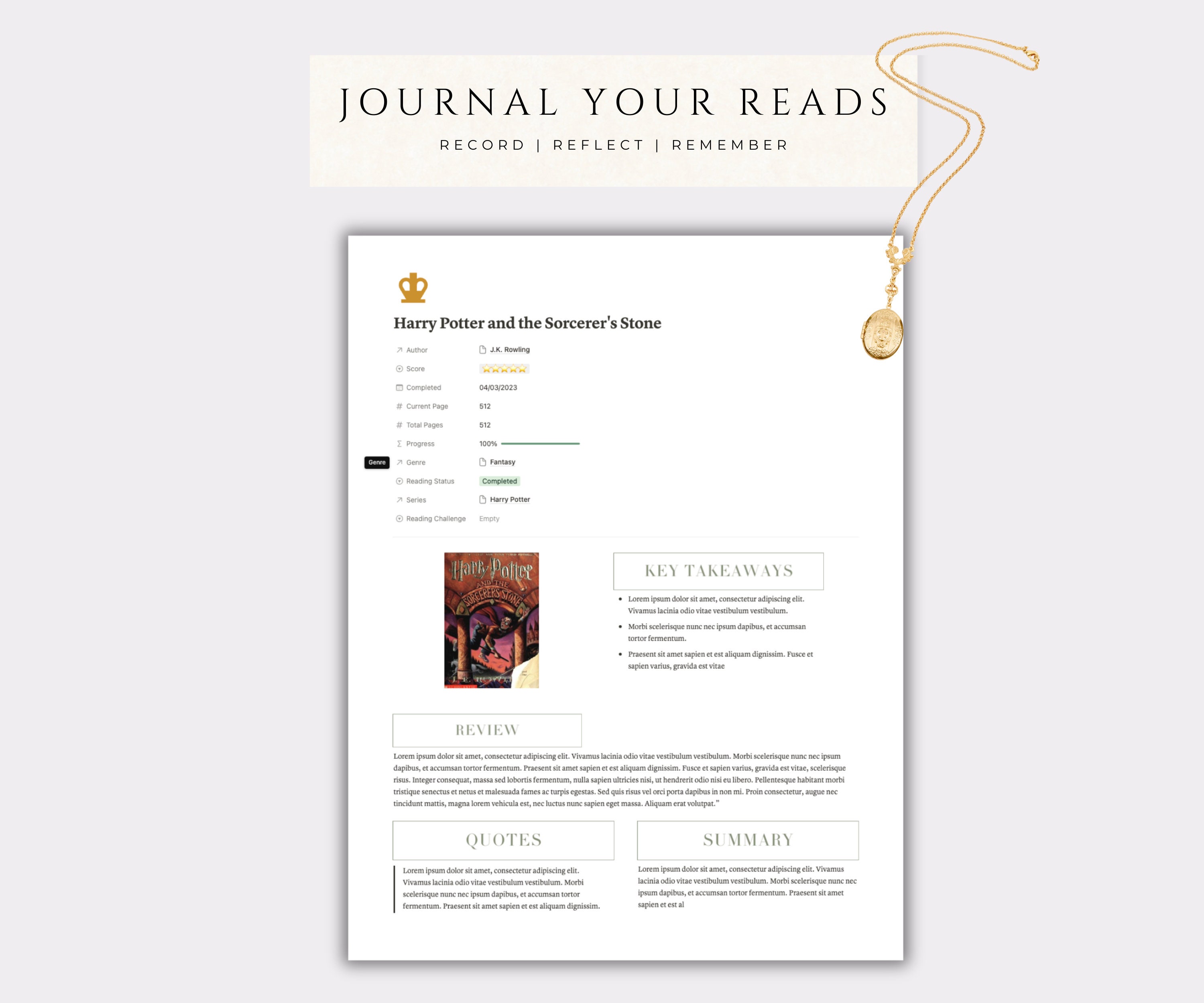 Reading Notion Template Reading Tracker Notion Book Reading Tracker Reading Log Notion Planner ...