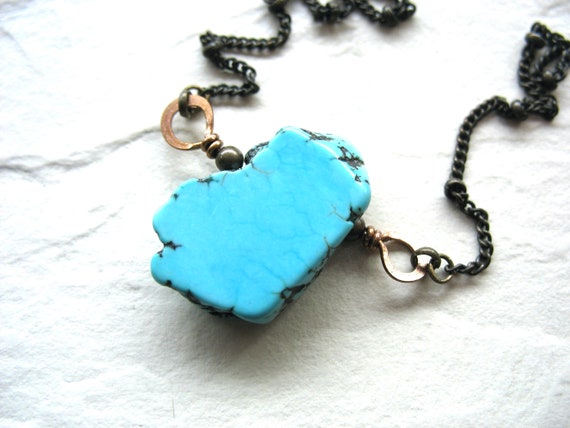 Turquoise Necklace Turquoise Jewelry Turquoise Handmade Necklace Stone Necklace Luminous Creation Gemstone Jewelry Made in USA Etsy