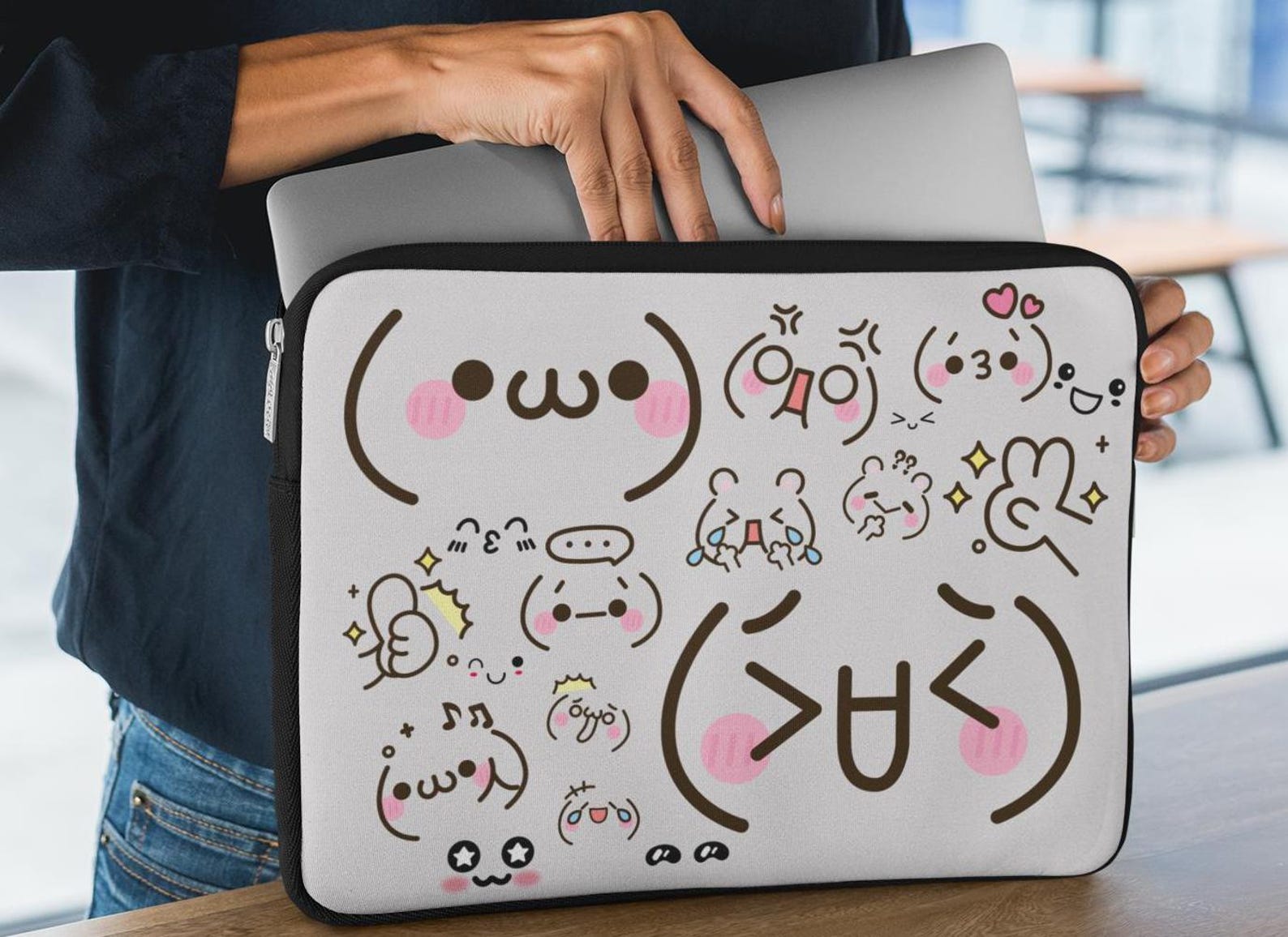 Cute Kawaii Laptop Sleeve | Laptop Case | Custom Laptop Sleeve | Gift ...