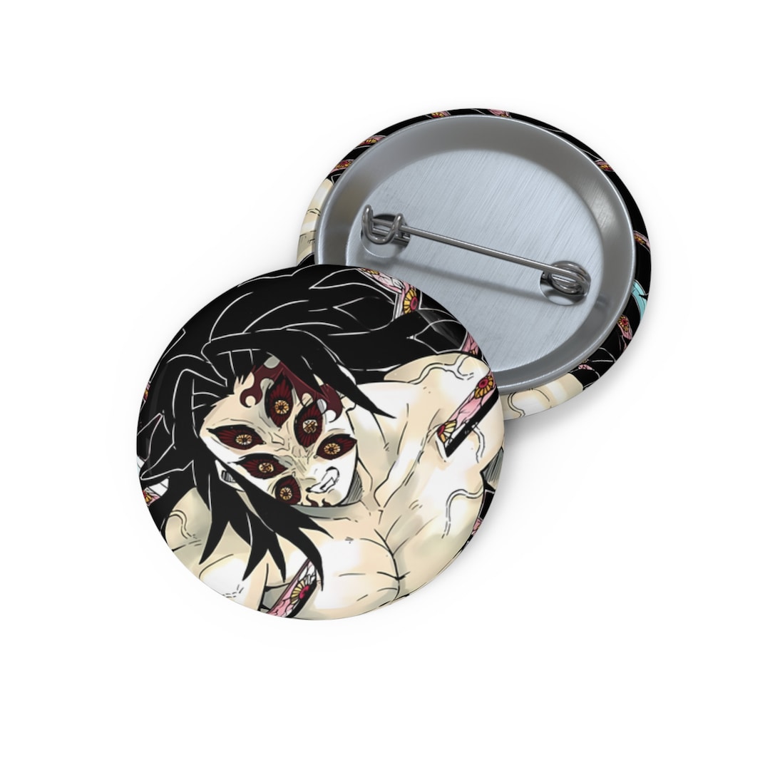 Kokushibo Upper Rank 1 Demon Slayer Manga Webtoon Anime Pin Buttons ...