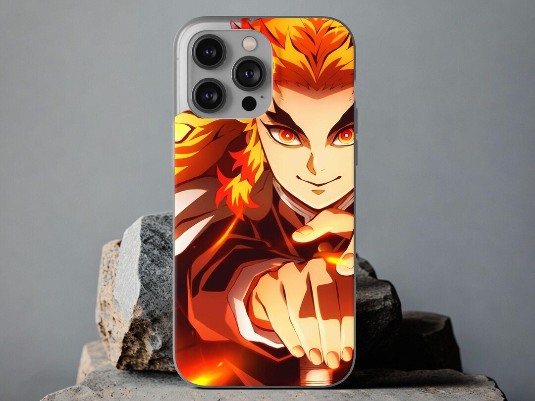 Rengoku Anime Phone Case Demon Slayer Custom Phone Case iPhone 16 15 ...