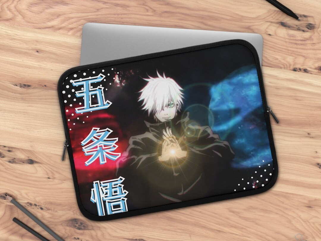 Gojo Satoru Manga Webtoon Laptop Sleeve Seanai Custom Laptop Sleeve ...