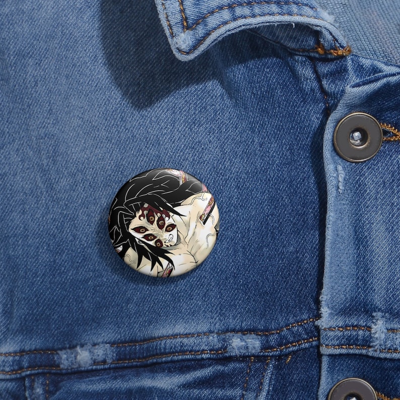 Kokushibo Upper Rank 1 Demon Slayer Manga Webtoon Anime Pin Buttons ...