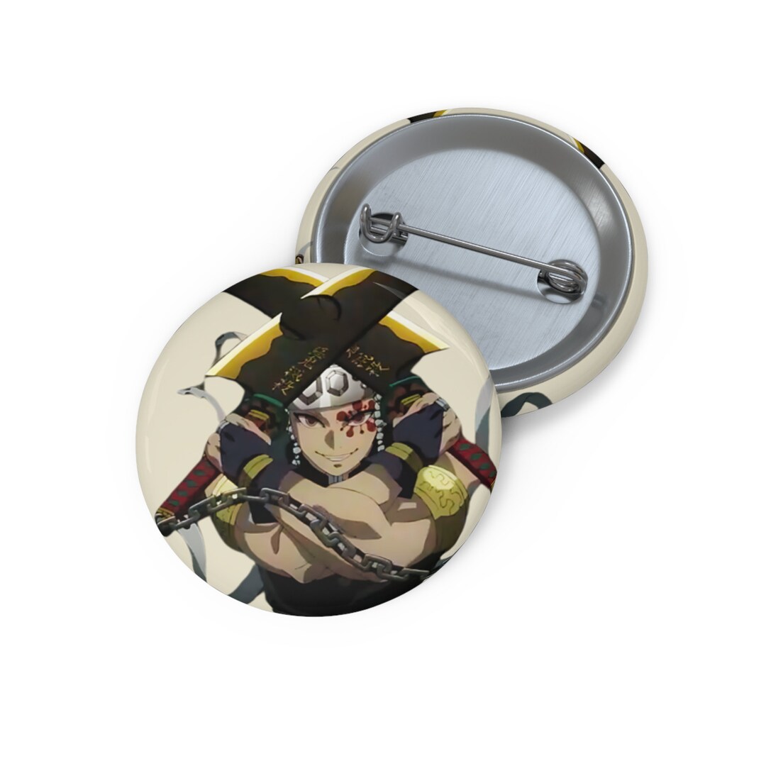 Tengen Uzui Demon Slayer Manga Webtoon Anime Pin Buttons Custom Pin ...