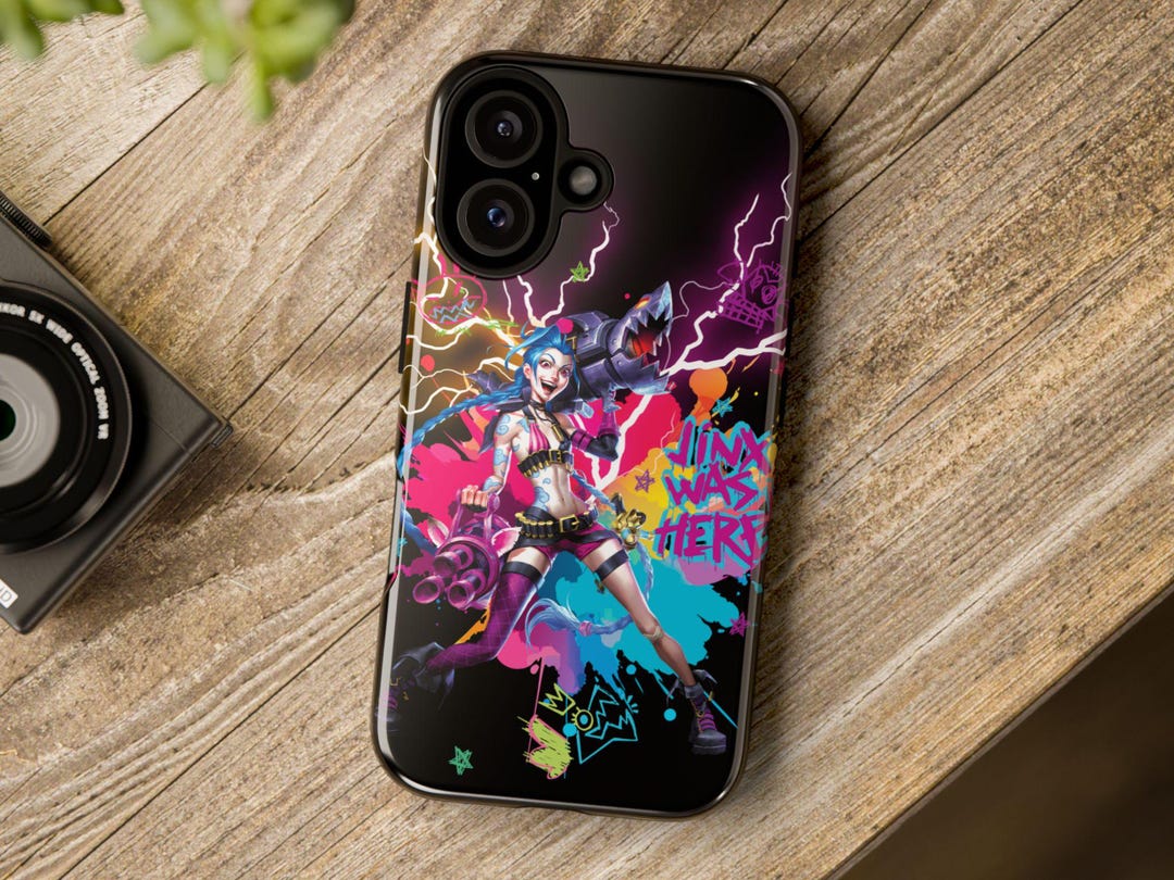Jinx Arcane Gamer Phone Case Anime Phone Case Gift for Gamer iPhone 16 ...