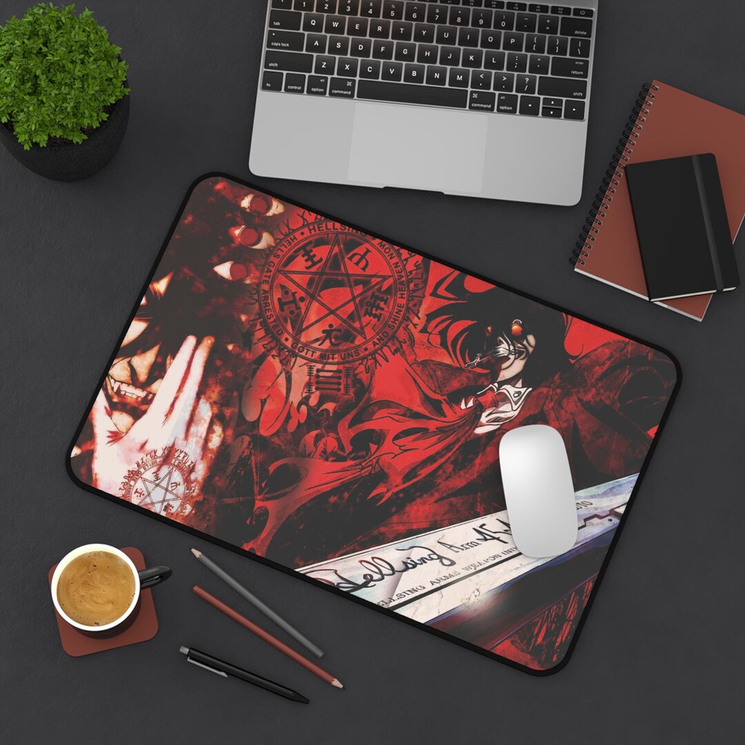 Alucard Hellsing Manga Desk Mat Anime Mouse Pads Custom Mouse Pad Gift ...