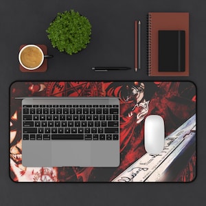 Alucard Hellsing Manga Desk Mat Anime Mouse Pads Custom Mouse Pad Gift ...