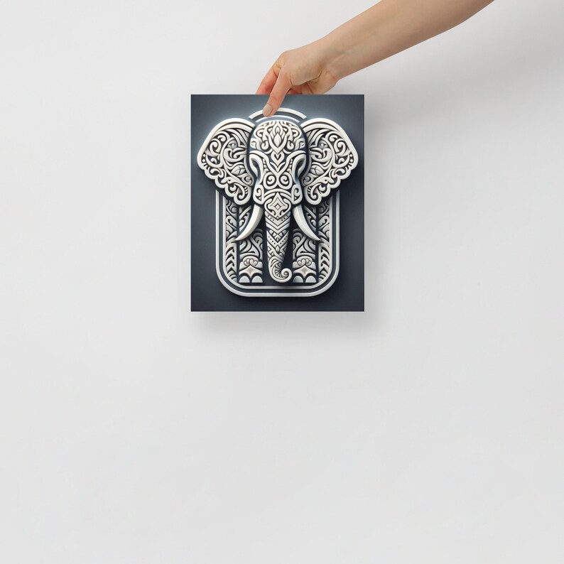 Whimsical Elephant Art Print - Perfect Decor for Any Room, Poster Gift ...