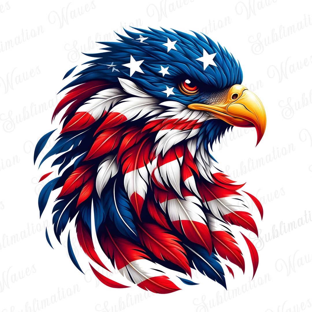 Eagle Flag I USA Eagle Flag PNG I USA Eagle Bird I Eagle Sublimation ...
