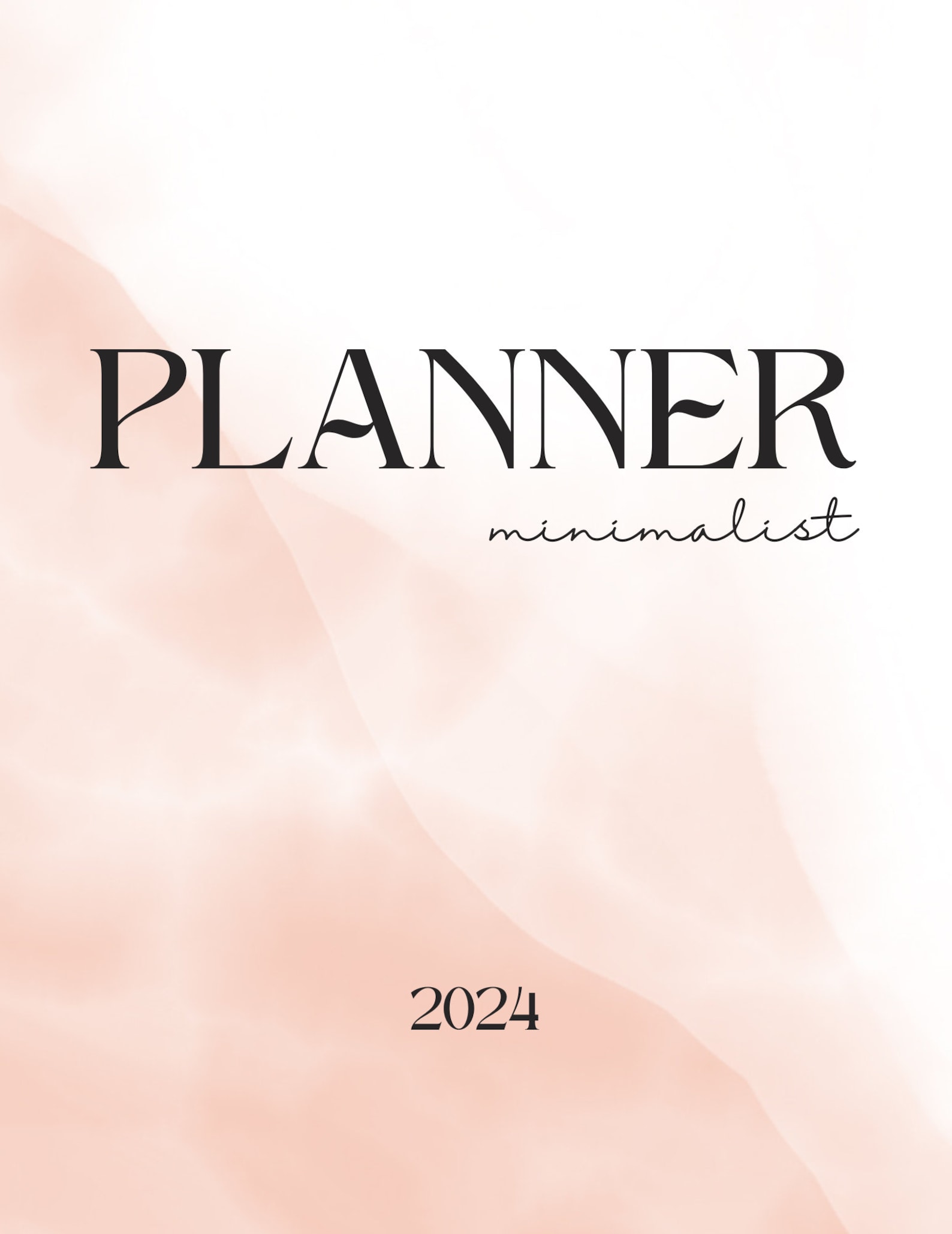 2024 Monthly Planner-pastel Floral Design-january-december-aesthetic ...